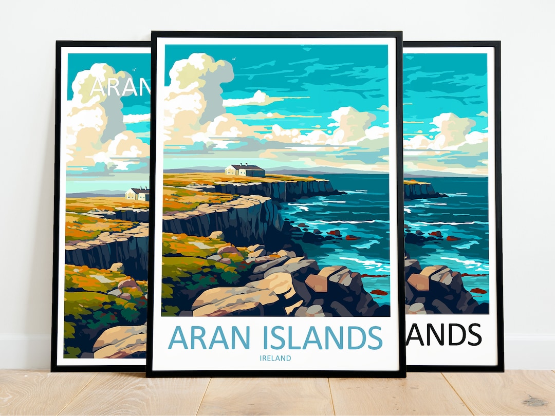 Aran Islands Travel Print Aran Islands Art Poster Ireland Art Print ...