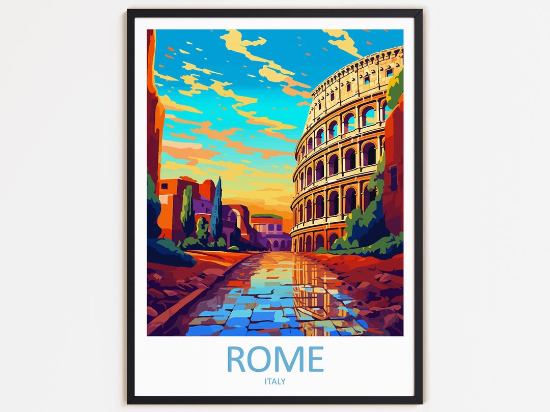 Rome Travel Print Wall Decor Wall Art Rome Wall Hanging Home Décor Rome ...