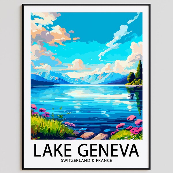 Geneva Travel Poster - Etsy