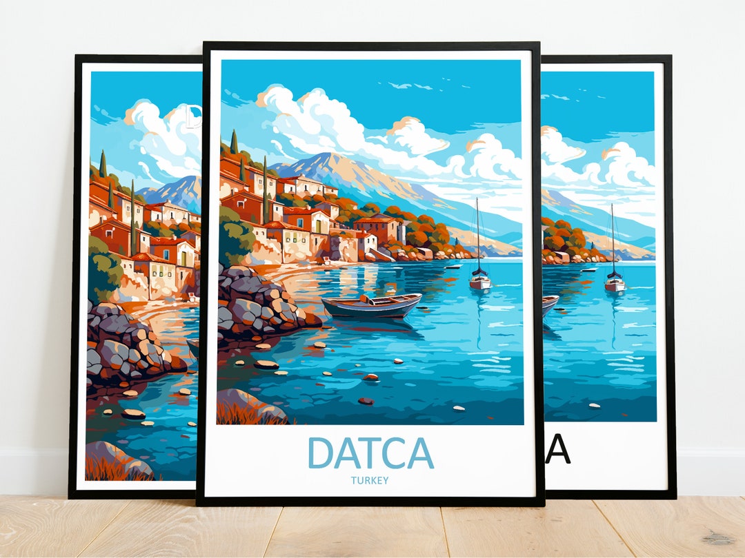 Datca Travel Print Art Datca Poster Turkey Wall Art Decor Datca Gift ...