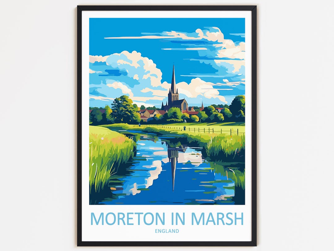 Moreton in Marsh Travel Print Wall Decor Wall Art Moreton in Marsh Wall ...