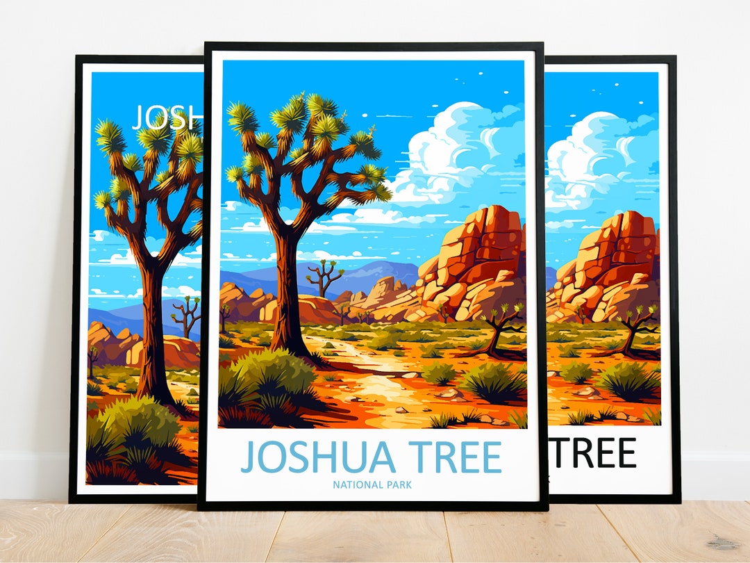 Joshua Tree Travel Print Joshua Tree Art Poster National Park Art Print ...