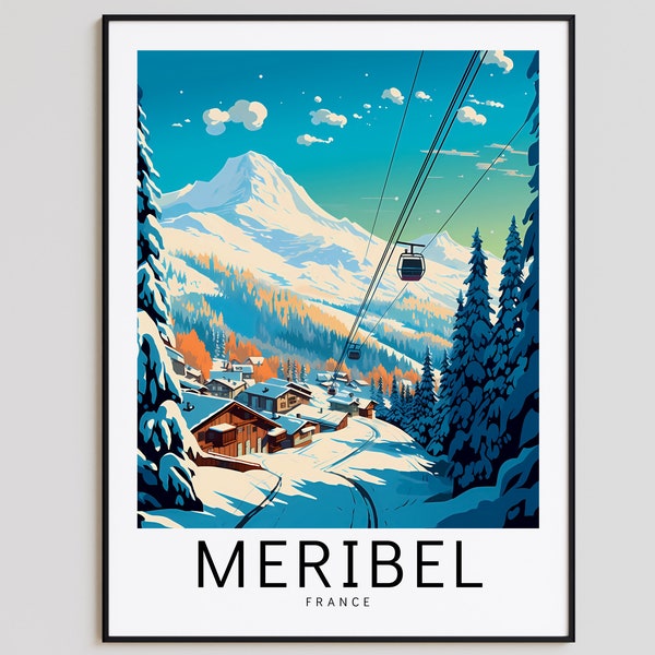 Meribel Decoration Poster - Etsy