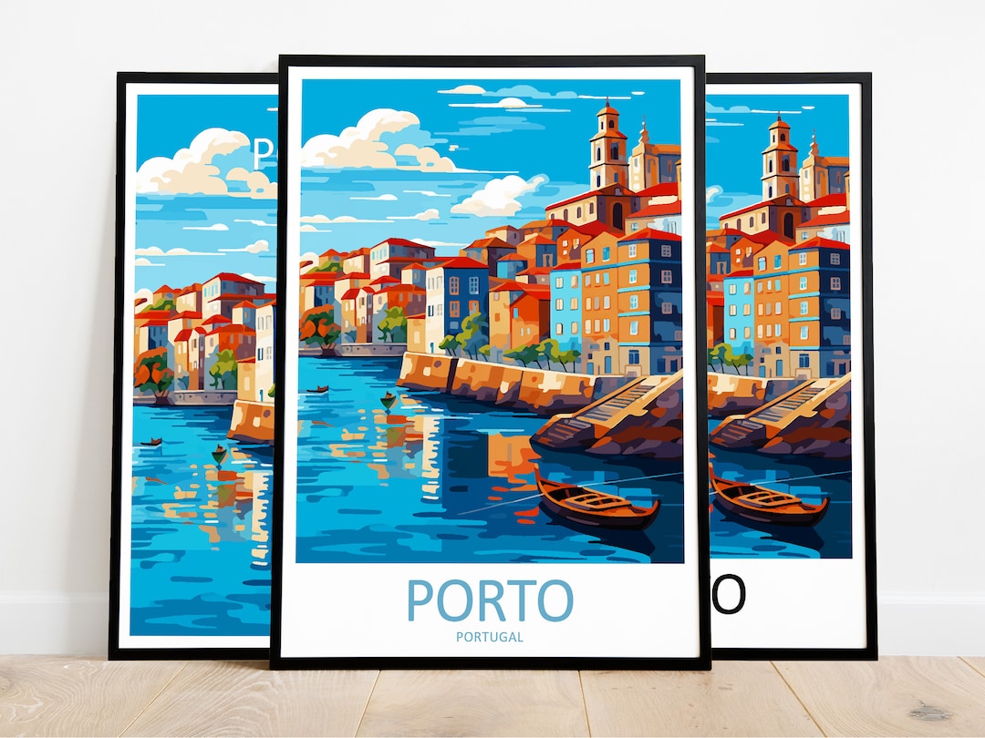 Porto Travel Print Art Porto Poster Portugal Wall Art Decor Porto Gift ...