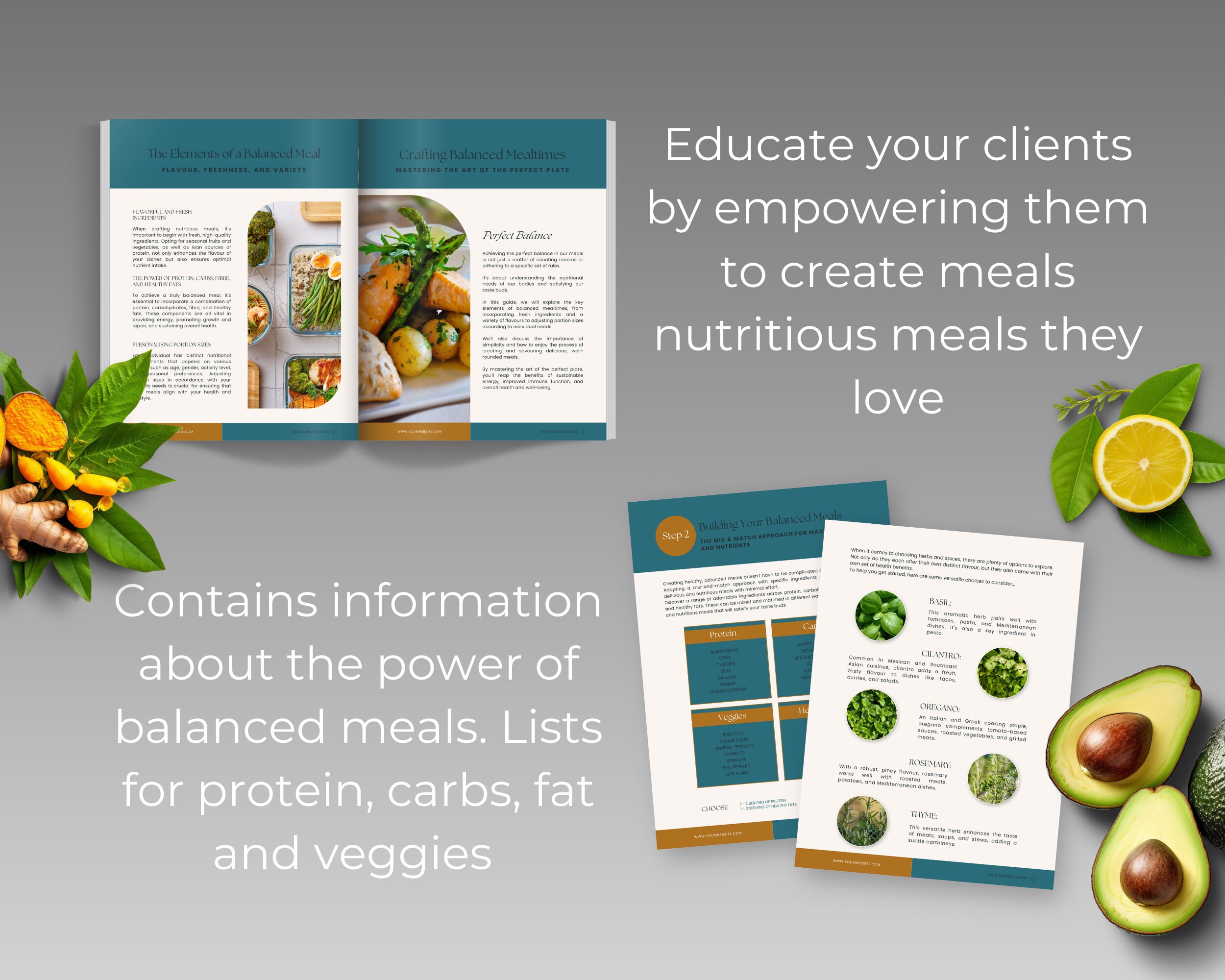 Dietician Meal Plan Template INSTANT DOWNLOAD Meal Prep Nutritionist ...