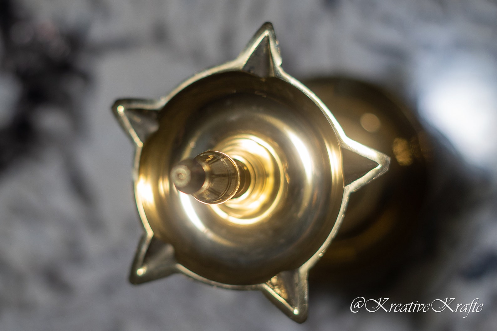 Exquisite Kerala Brass Diya, Kuthu Velaku Oil Lamp - Handcrafted for ...