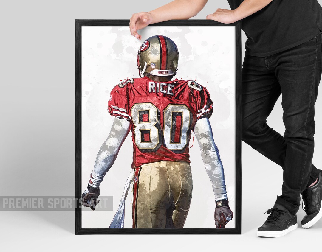 Jerry Rice San Francisco 49ers Poster/canvas Print, Football Art, Man ...