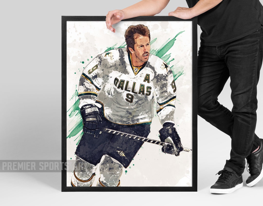 Mike Modano Dallas Stars Poster/canvas Print, Hockey Art, Man Cave ...