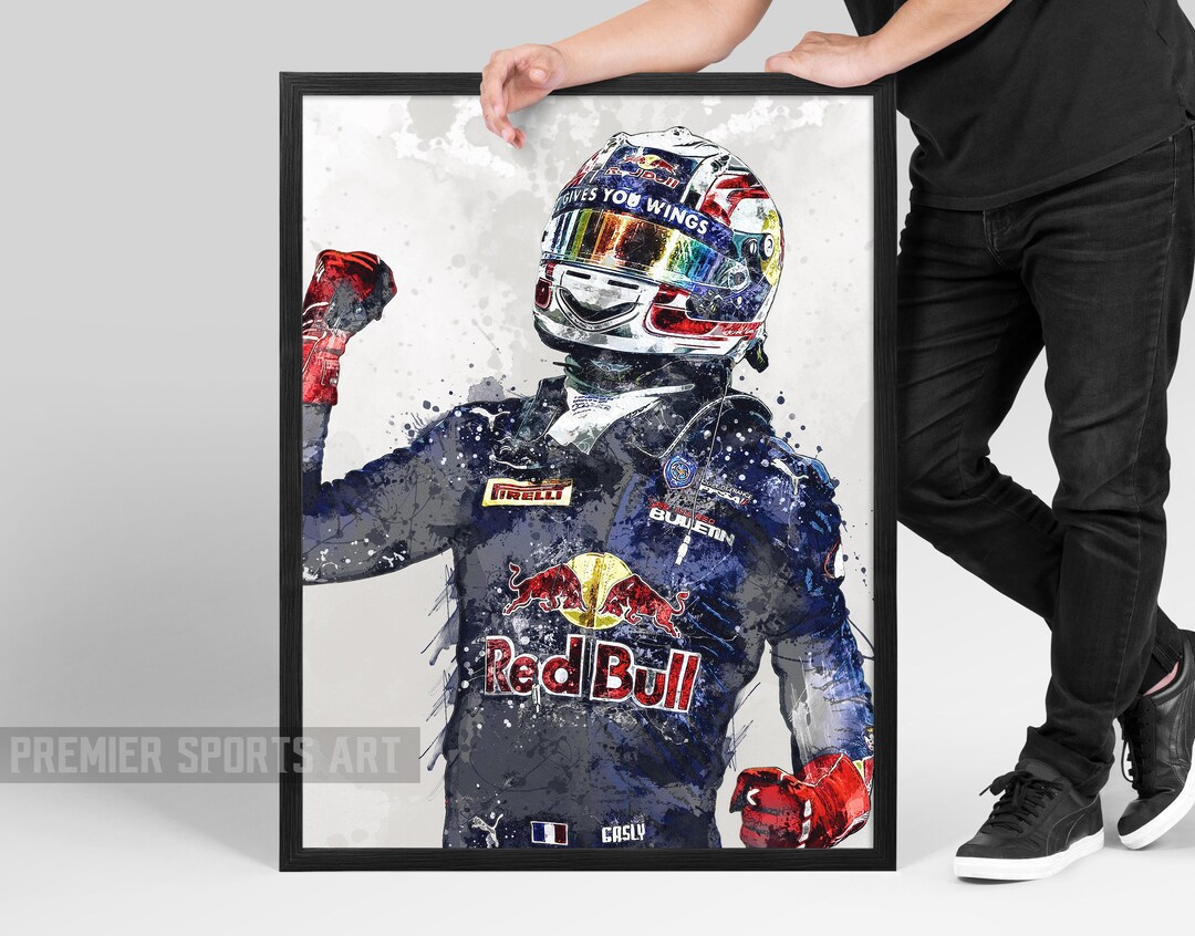 Pierre Gasly Red Bull Poster/canvas Print, Formula 1 Artwork, Man Cave Office Decor, Bedroom ...