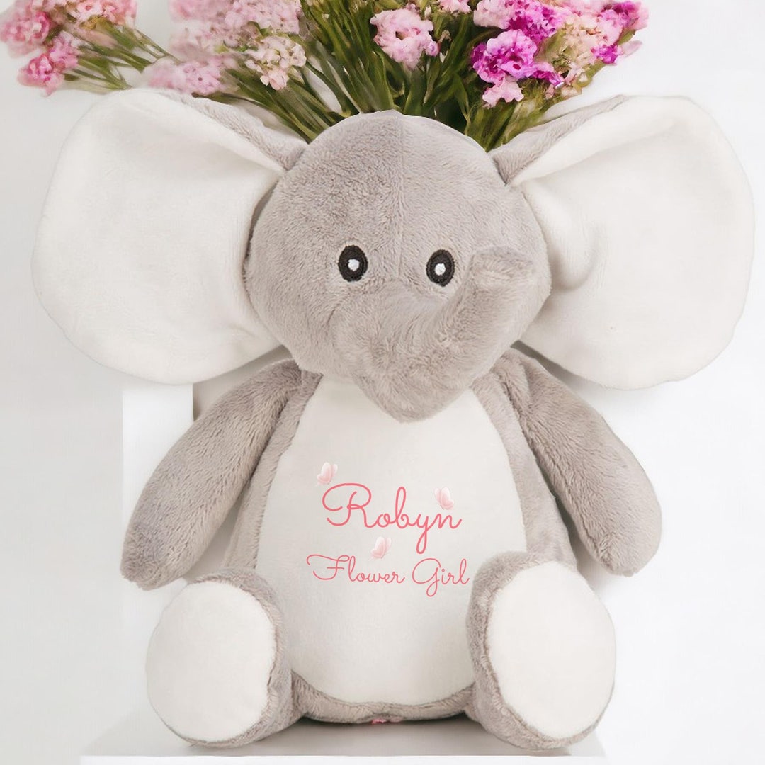 Personalised Flower Girl - Pink Plush Toy | Personalised Soft Toy ...