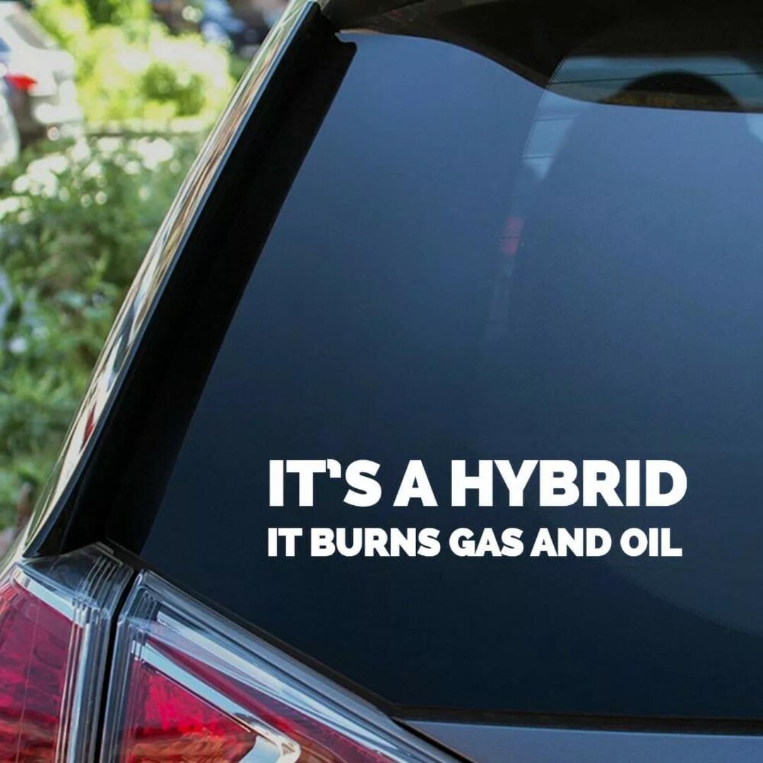 It's a Hybrid Decal Car Bumper Sticker - Etsy