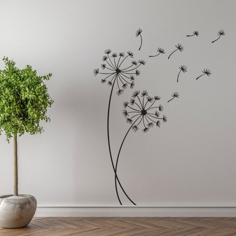 Dandelion Wall Decal - Etsy