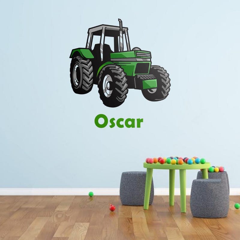 Tractor Wall Decal - Etsy UK