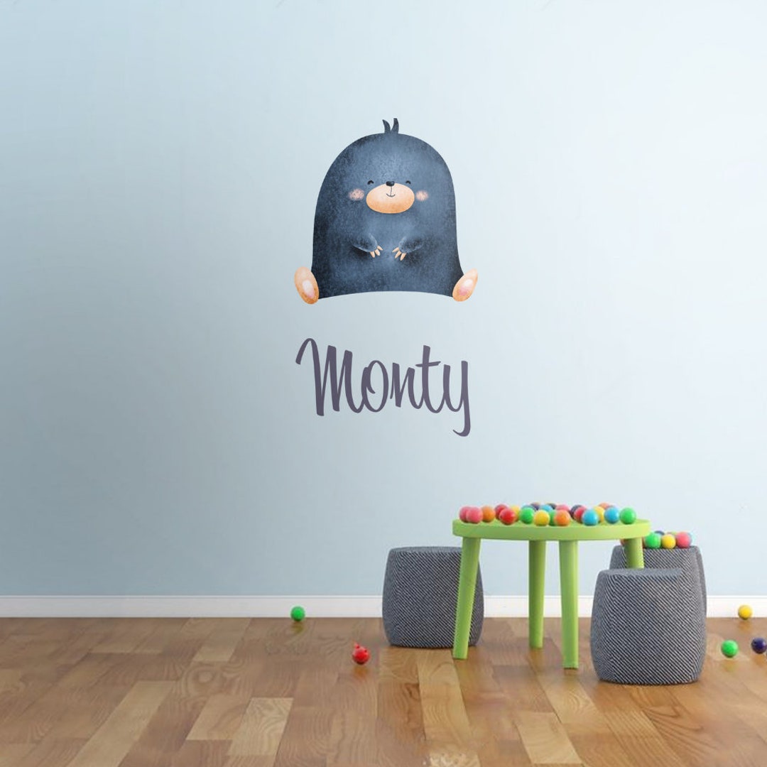 Personalised Vinyl Baby Mole Wall Decal Sticker - Etsy