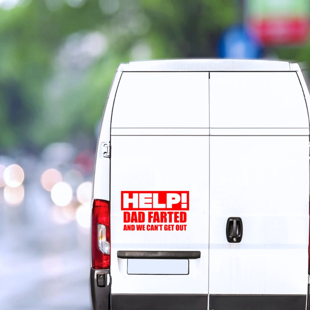 Help! Dad Farted Sticker Decal - Etsy