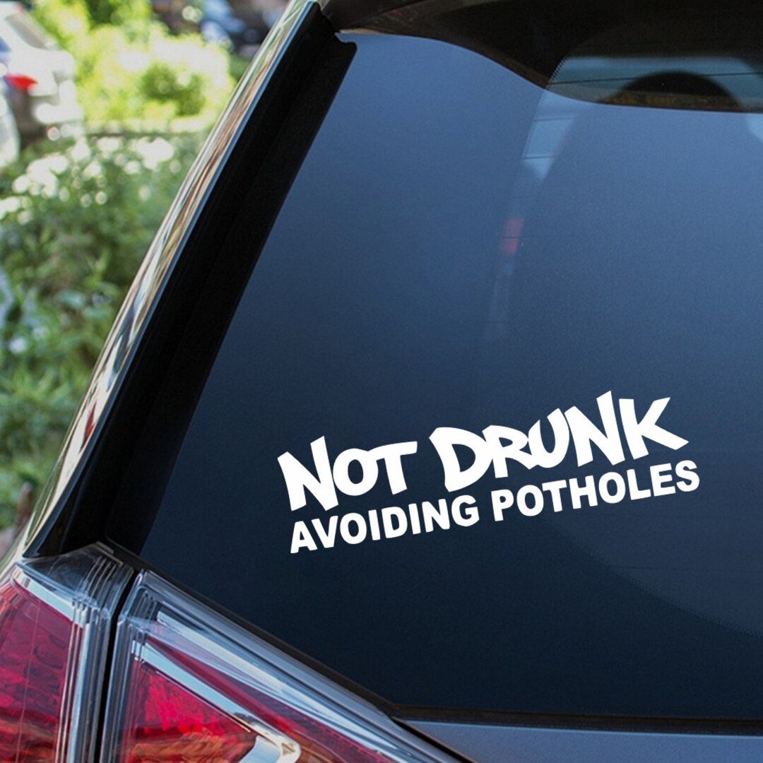Avoiding Potholes Decal Sticker - Etsy