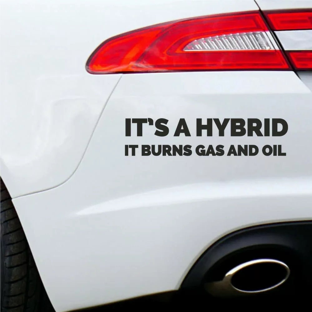 It's a Hybrid Decal Car Bumper Sticker - Etsy