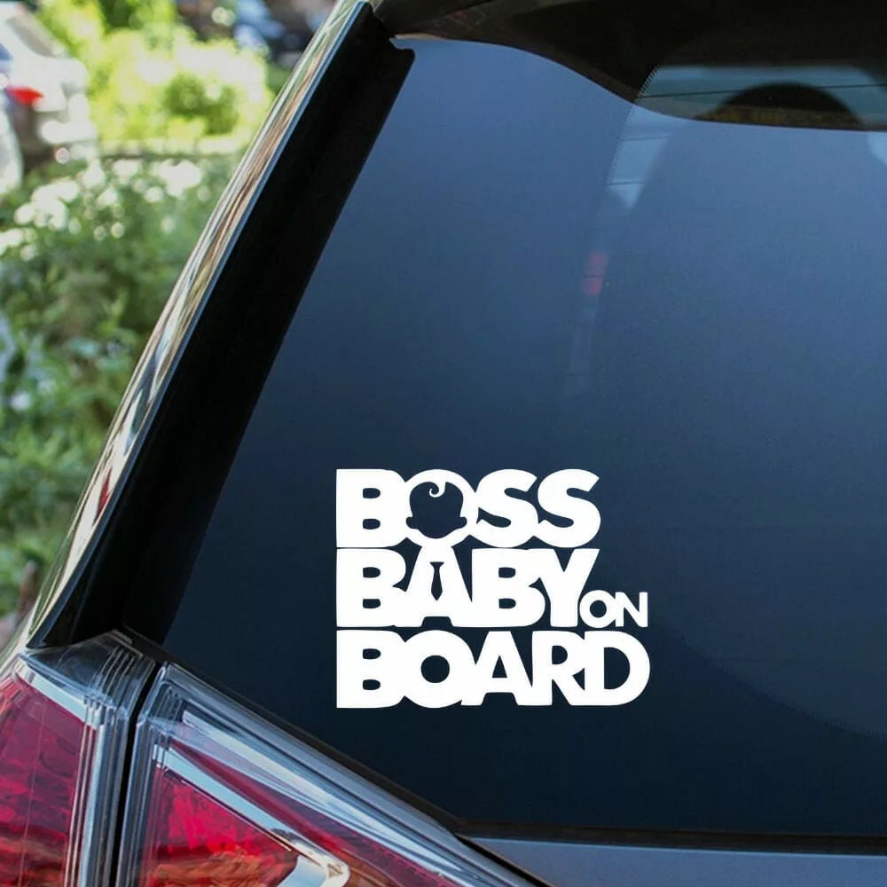 Boss Baby on Board Decal Car Bumper Sticker - Etsy