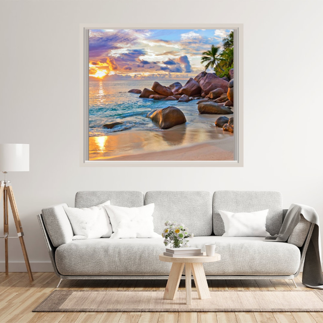 Beach Window Decal Wall Sticker - Etsy