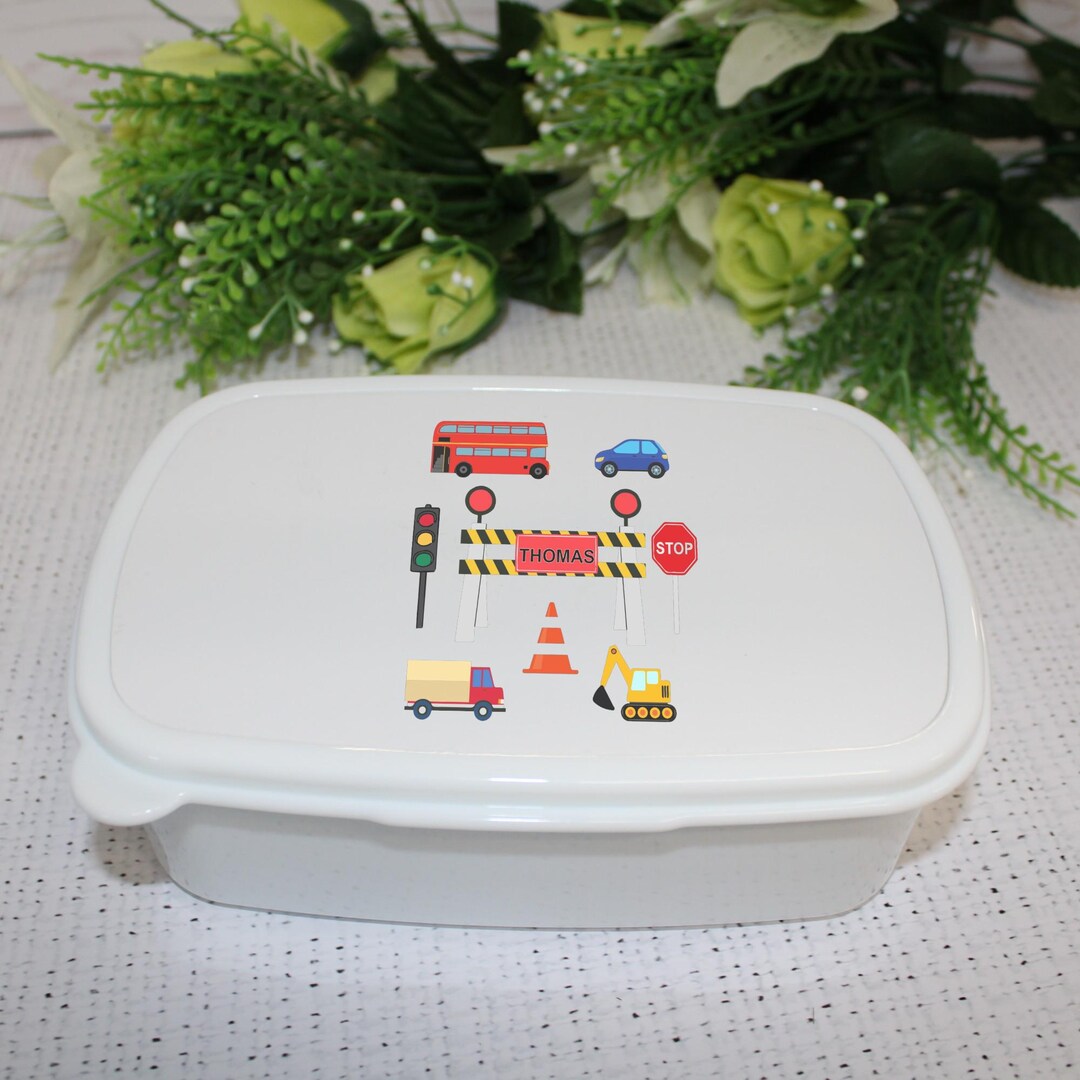 Personalised Vehicle Lunch Box | Custom Lunch Box | Sandwich Box - Etsy
