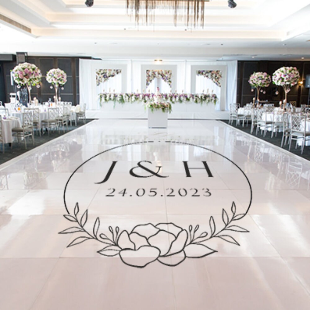 Wedding Dance Floor Decal Sticker Vinyl Vinyl Decal, Vinyl Floor, Floor ...