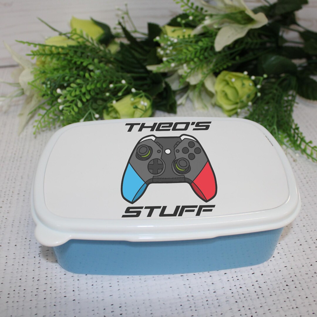 Personalised Controller Lunch Box | Custom Lunch Box | Sandwich Box - Etsy