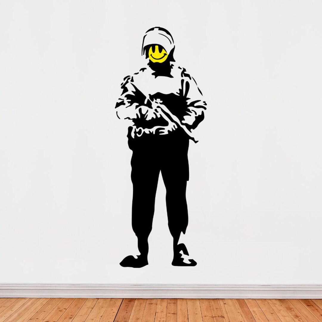 Banksy Anarchist Vinyl Wall Decal | Living Room Art - Etsy