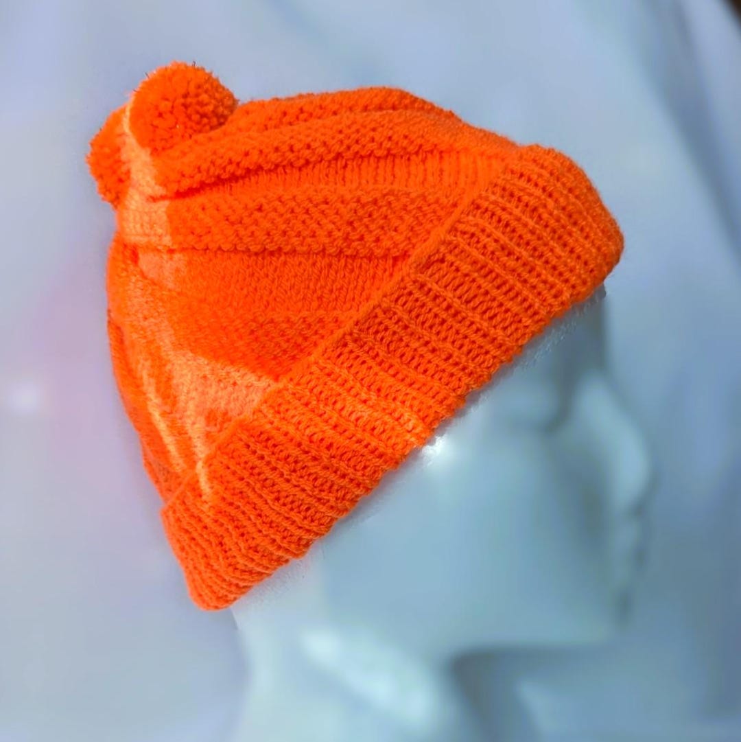 Hand Knitted Spiral Bobble Hat for Children - Etsy