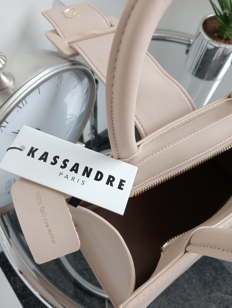 Kassandre Beige Leather Tote Bag Women Leather Handbags - Etsy