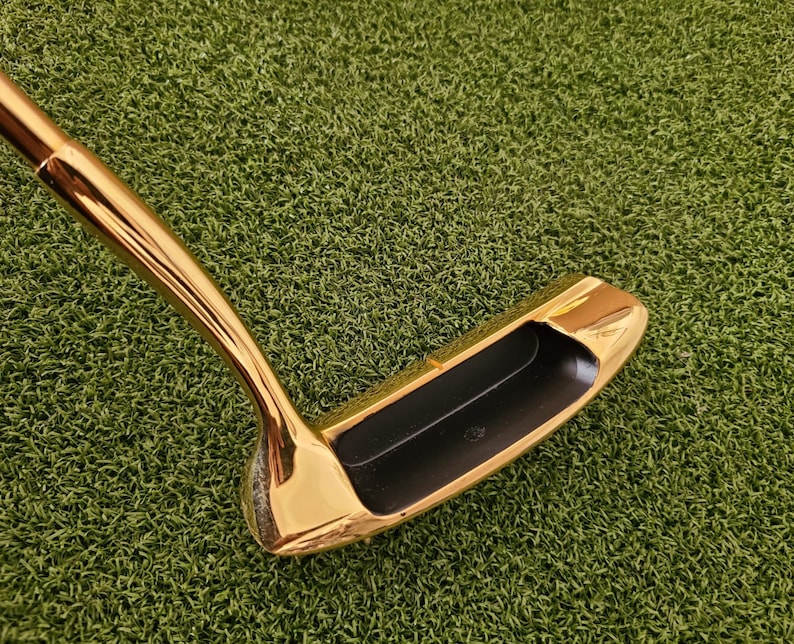 24k Gold Plated Putter by Celebrity Golf Clubwith Leather - Etsy
