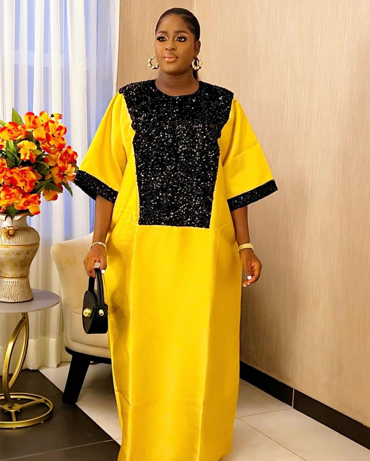 Rich Aunt Bubu, Mikado Silk Boubou, African Bubu Dress, Mikado Gown ...