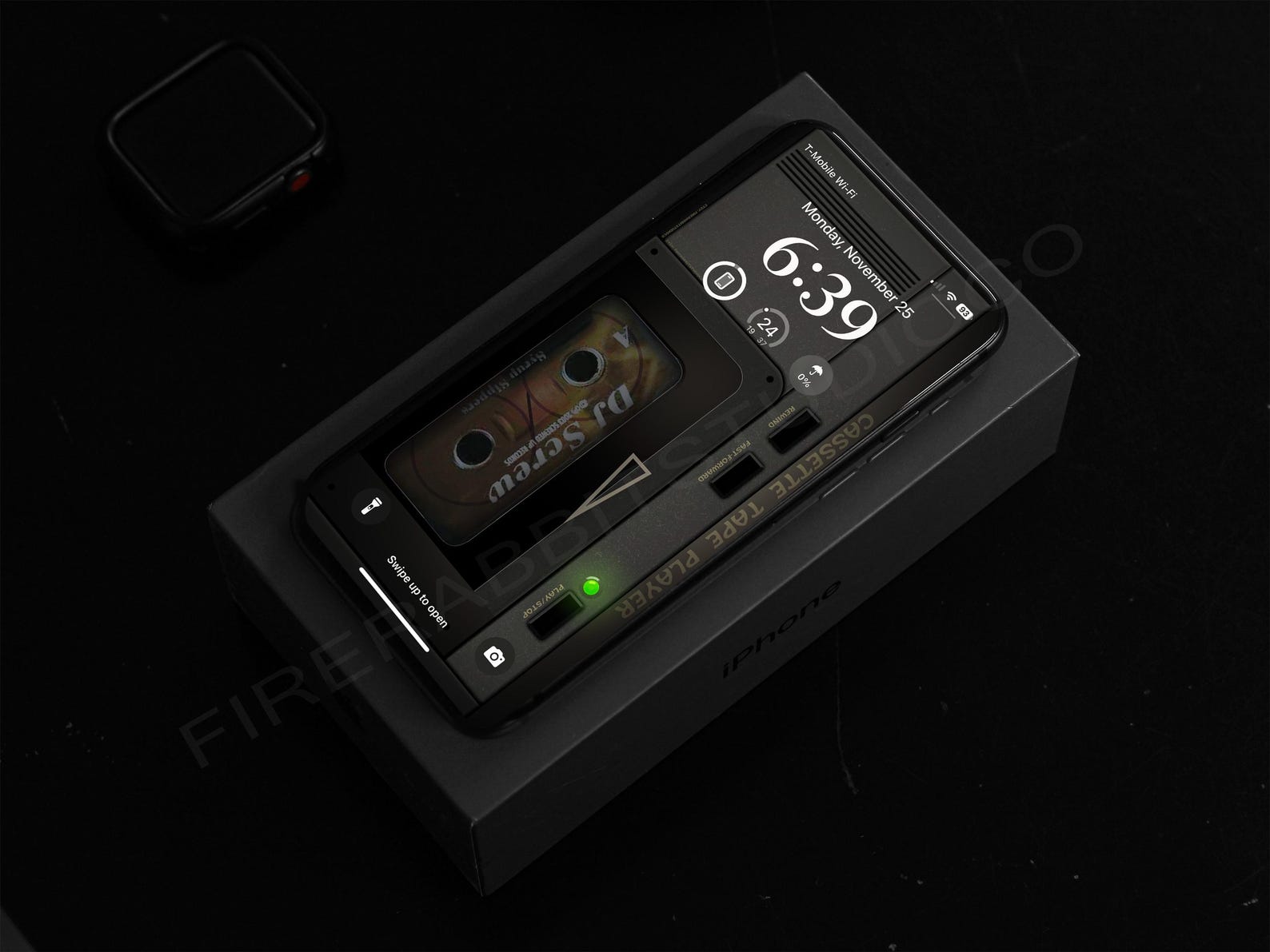 Cassette Tape Player iPhone Wallpaper: Music Lover Gift (digital ...