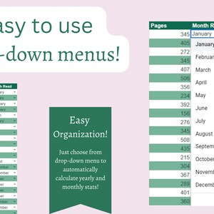 Reading Tracker Spreadsheet | Google Sheets Spreadsheet Digital ...