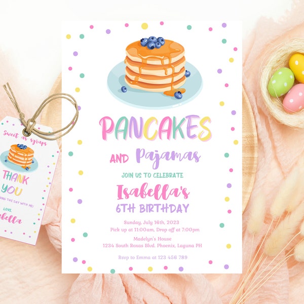 Pancake Invitation - Etsy UK