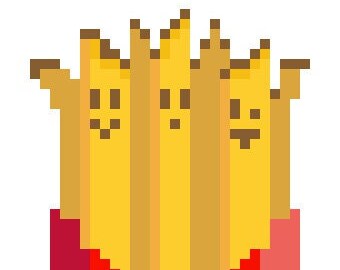 Mcdonald's French Fries Needlepoint Chart Digital Download Needlepoint ...