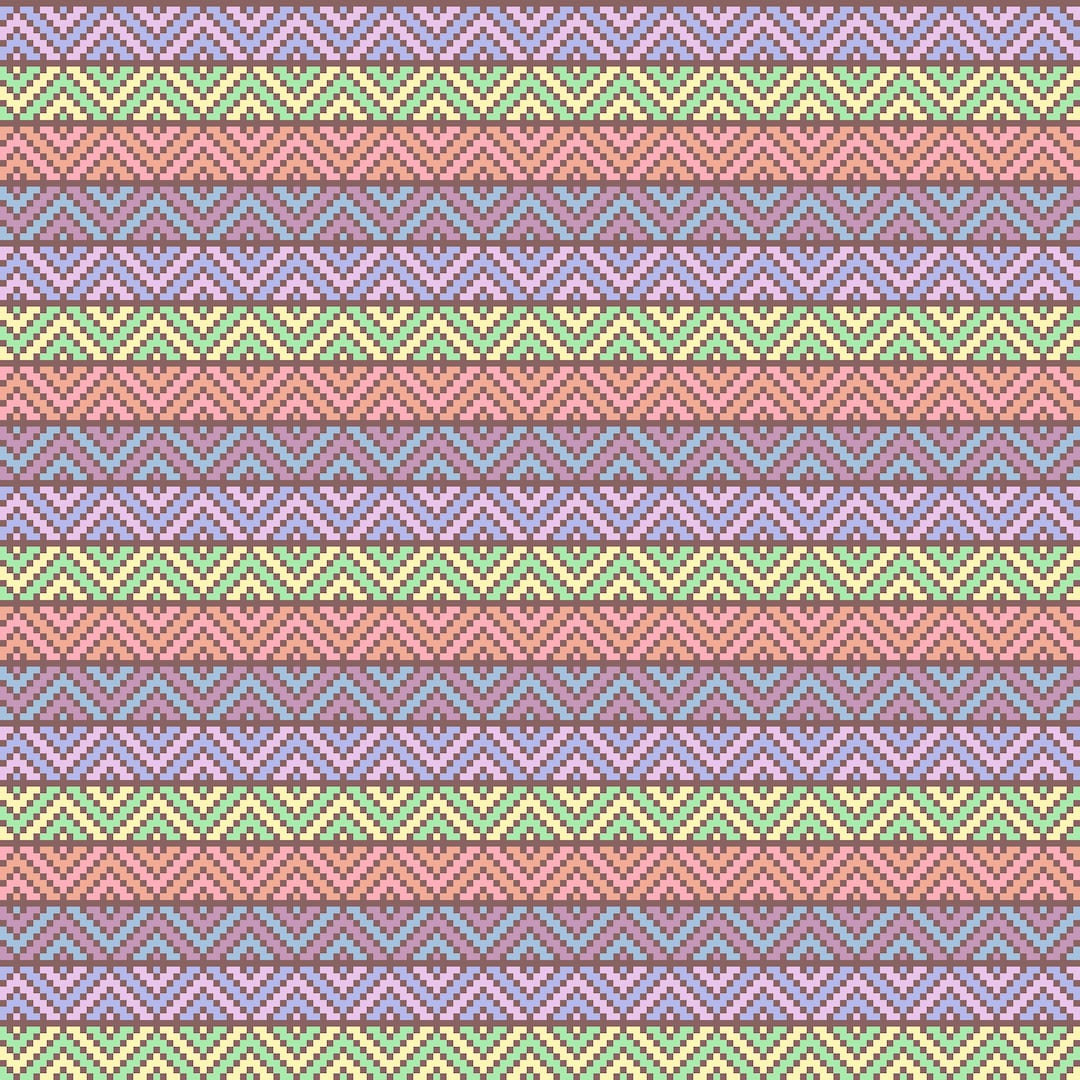 Colorful Triangle Cross-stitch Pattern Digital Download - Etsy
