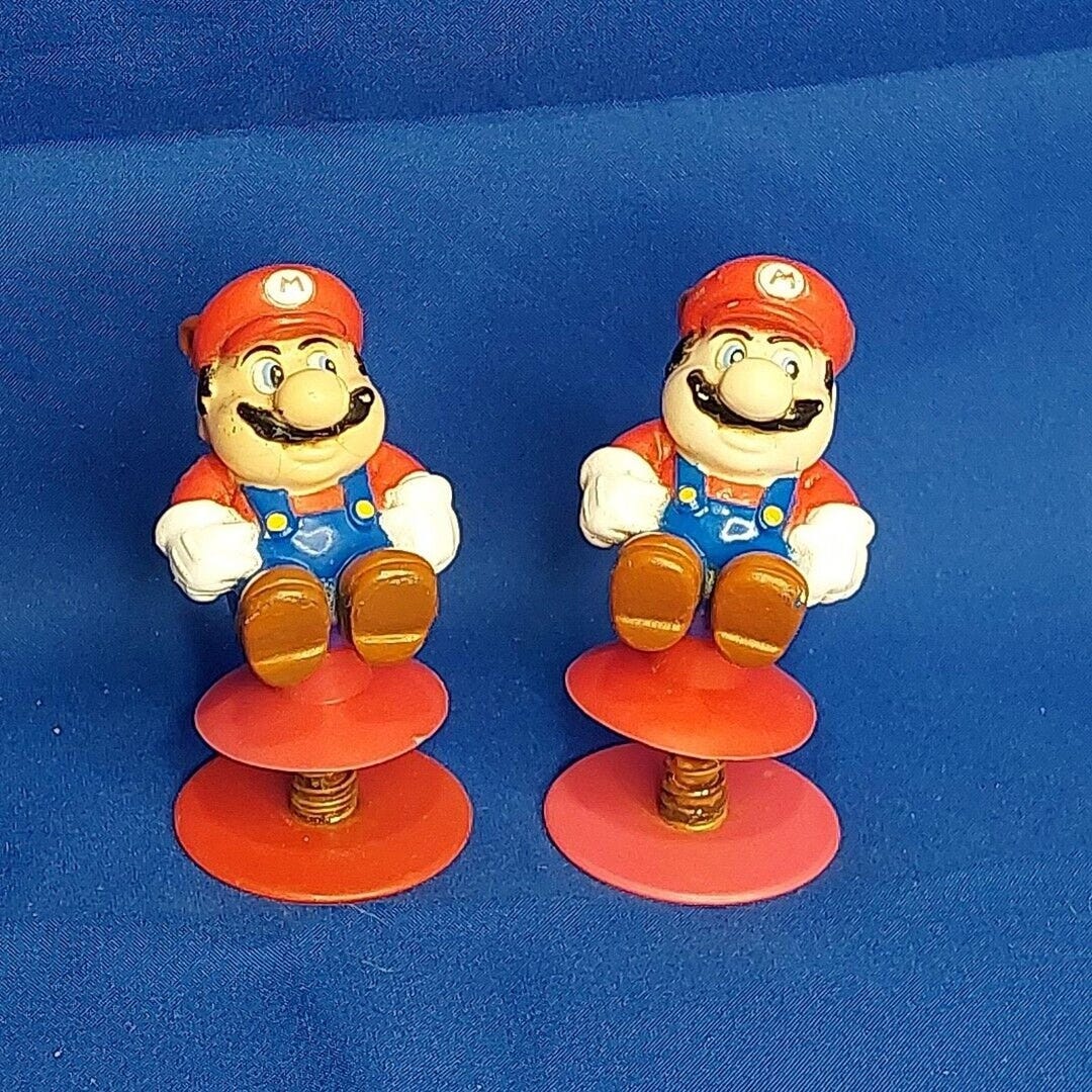 1989 Super Mario Bros With Raccoon Tail Popper Figures Nintendo of ...