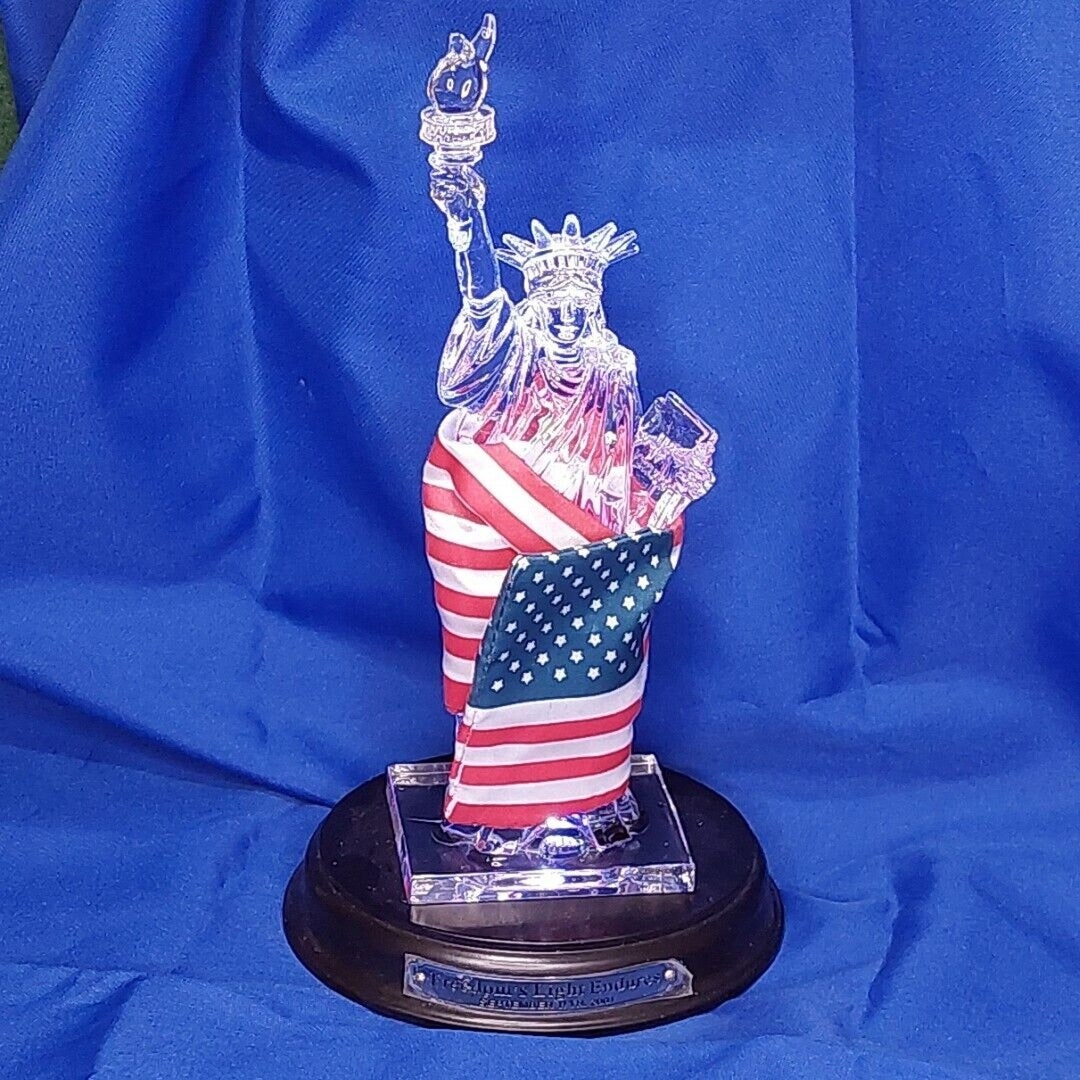 9/11 Commemorative Lighted Lady Liberty Freedoms Light Endures Statue ...