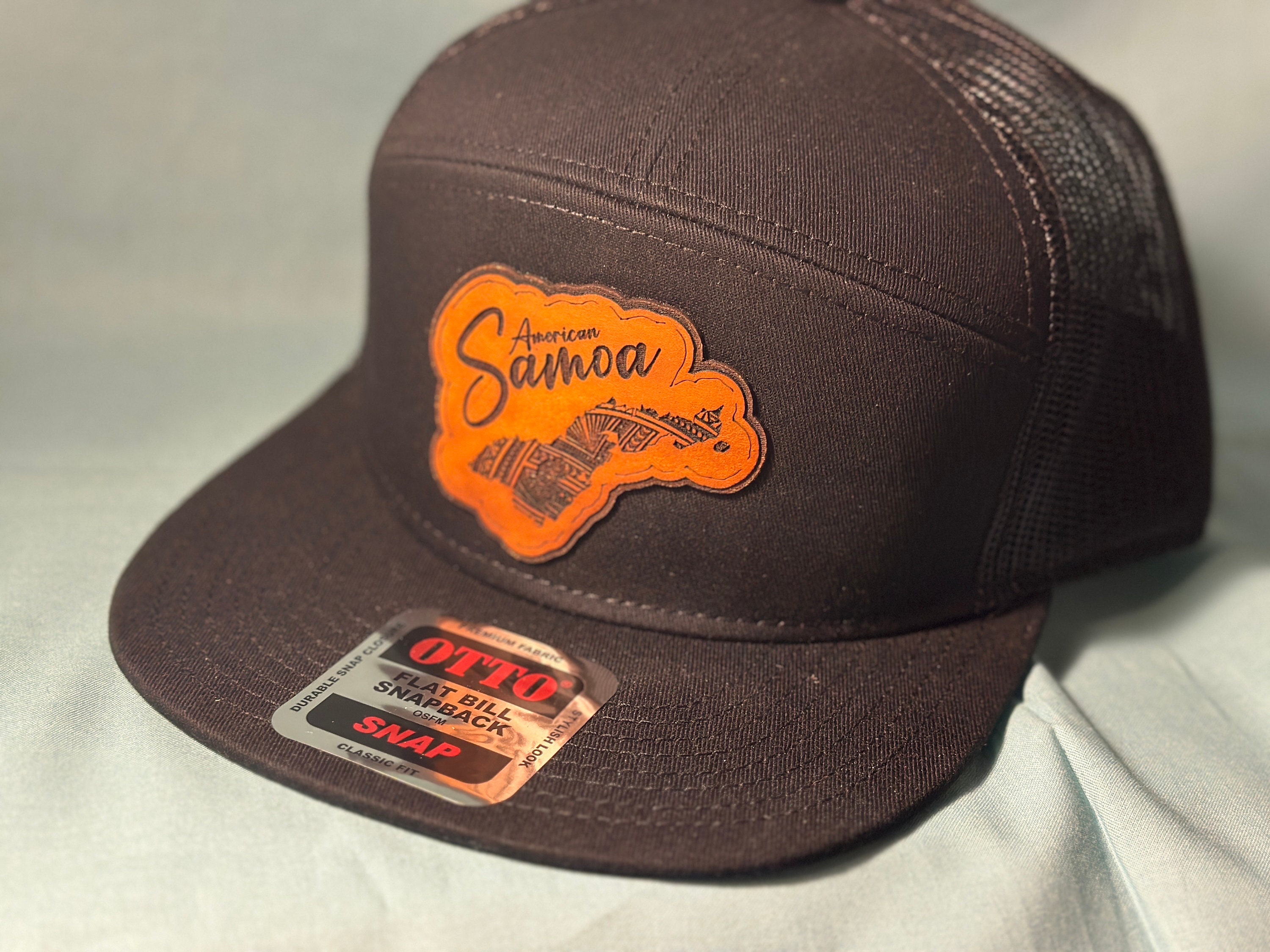 Samoan Hat “american Samoa W/tribal Tutuila” - Etsy