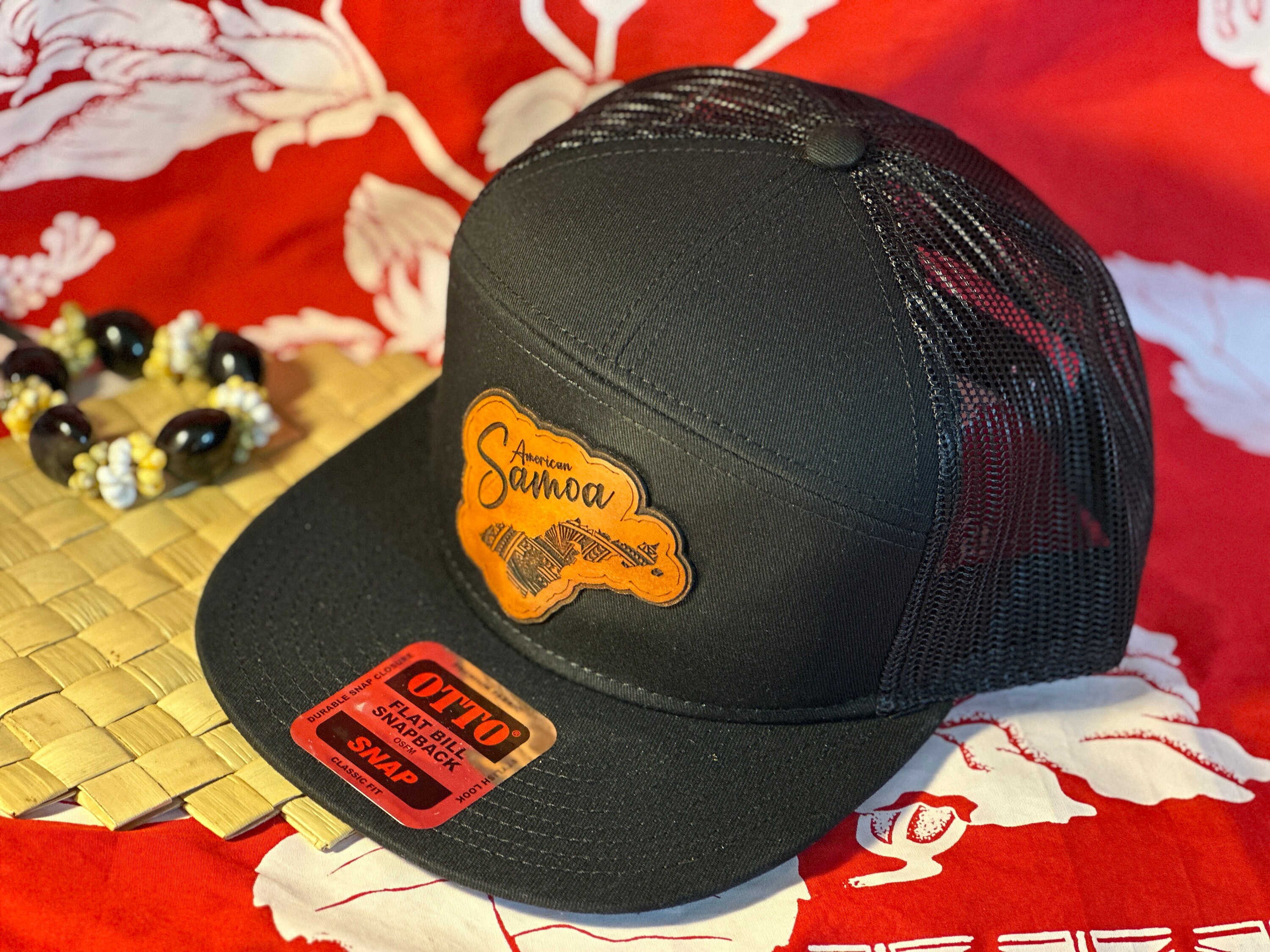 Samoan Hat “american Samoa W/tribal Tutuila” - Etsy