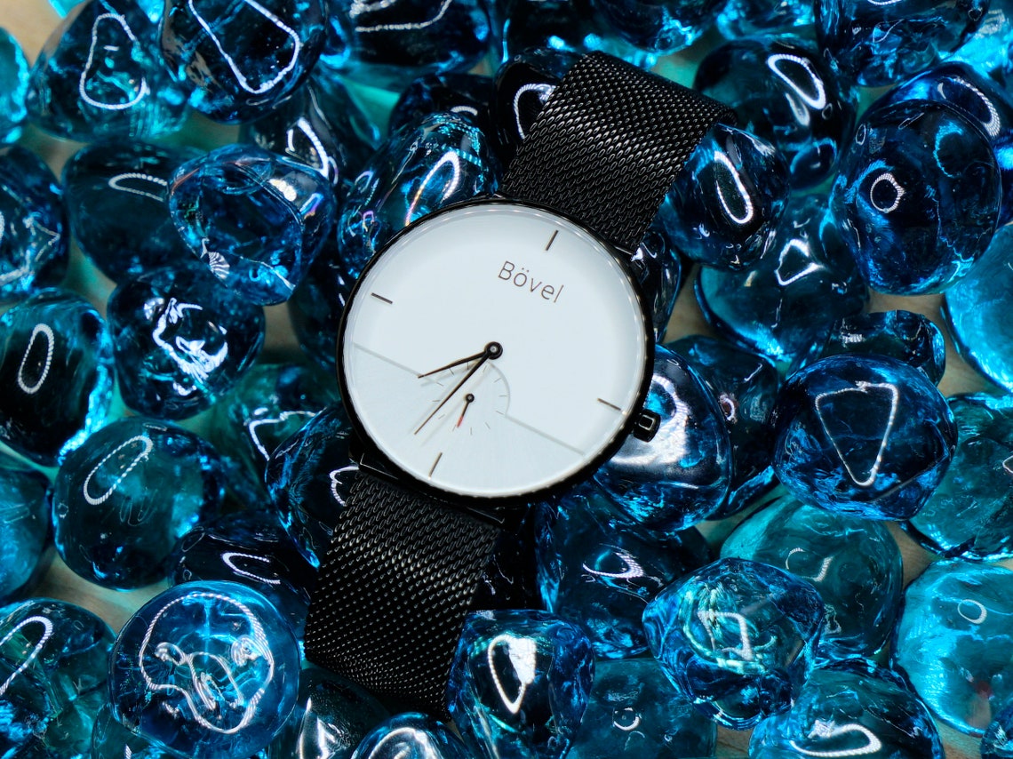 Minimalistic Mens Wristwatch for Men by Bovel Brands |white Analog ...