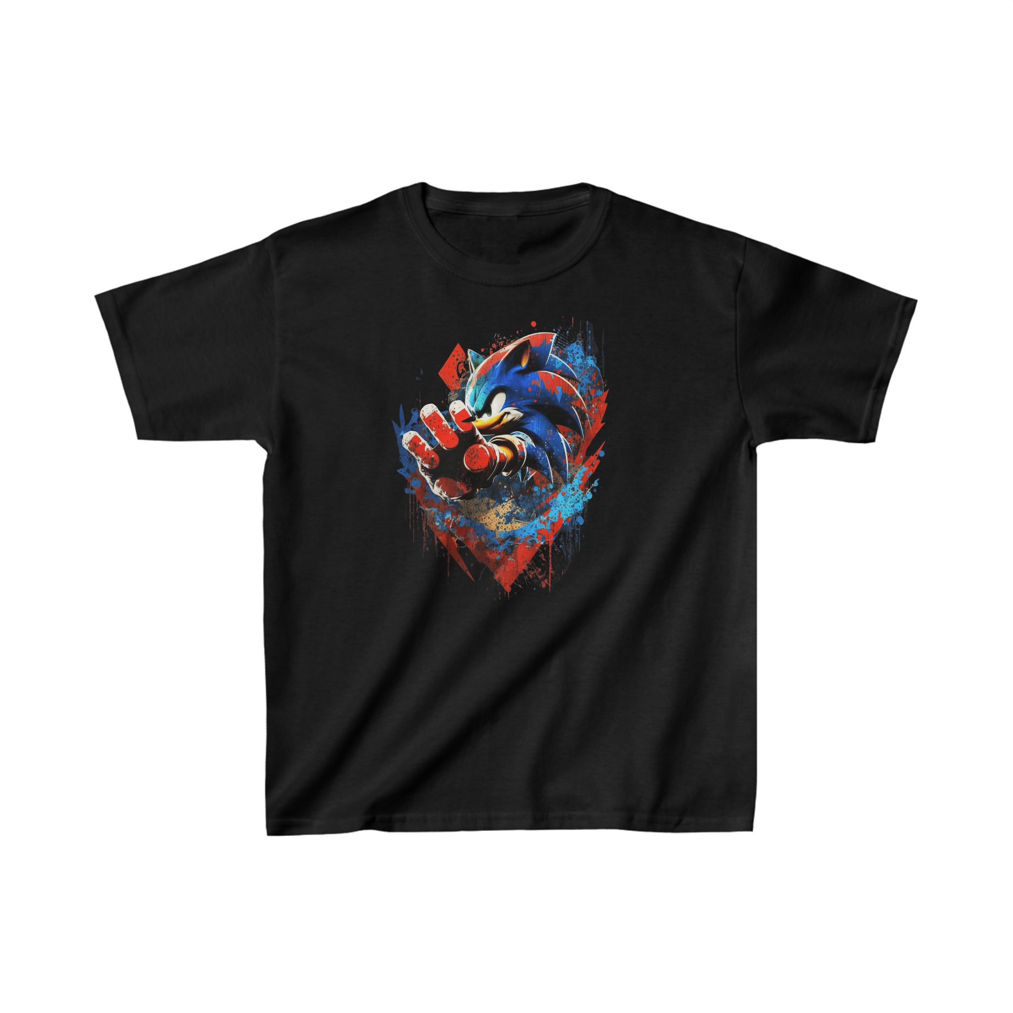 Sonic the Hedgehog Fighting Kids Heavy Cotton™ Tee - Etsy