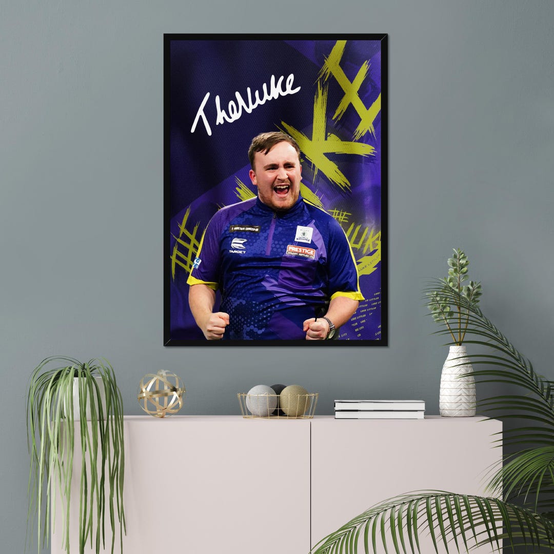 Luke Littler Poster Shirt Print DIGITAL Available in A4 & A3 - Etsy