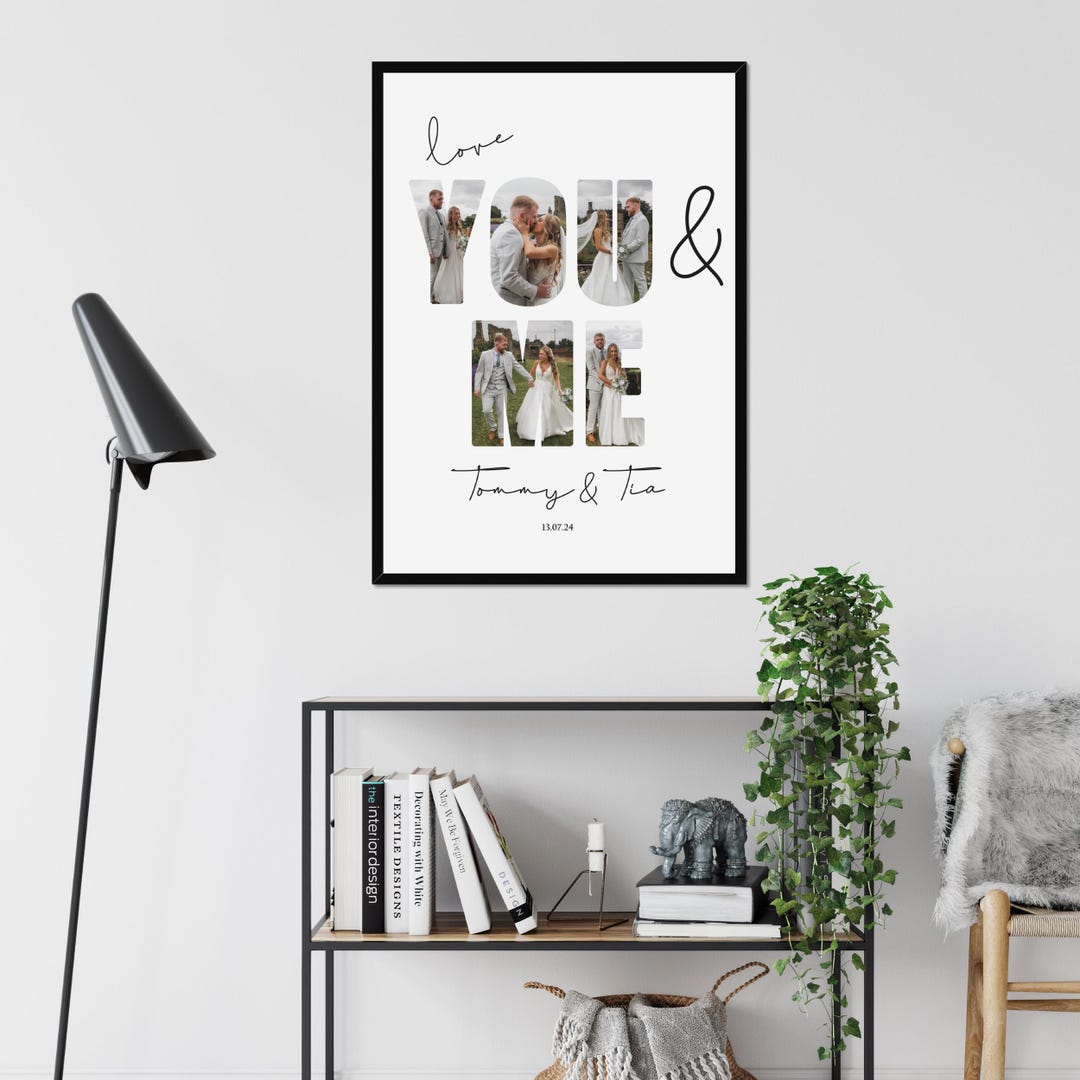 Customisable Poster for Couples you & Me Love Personalized Gift to ...