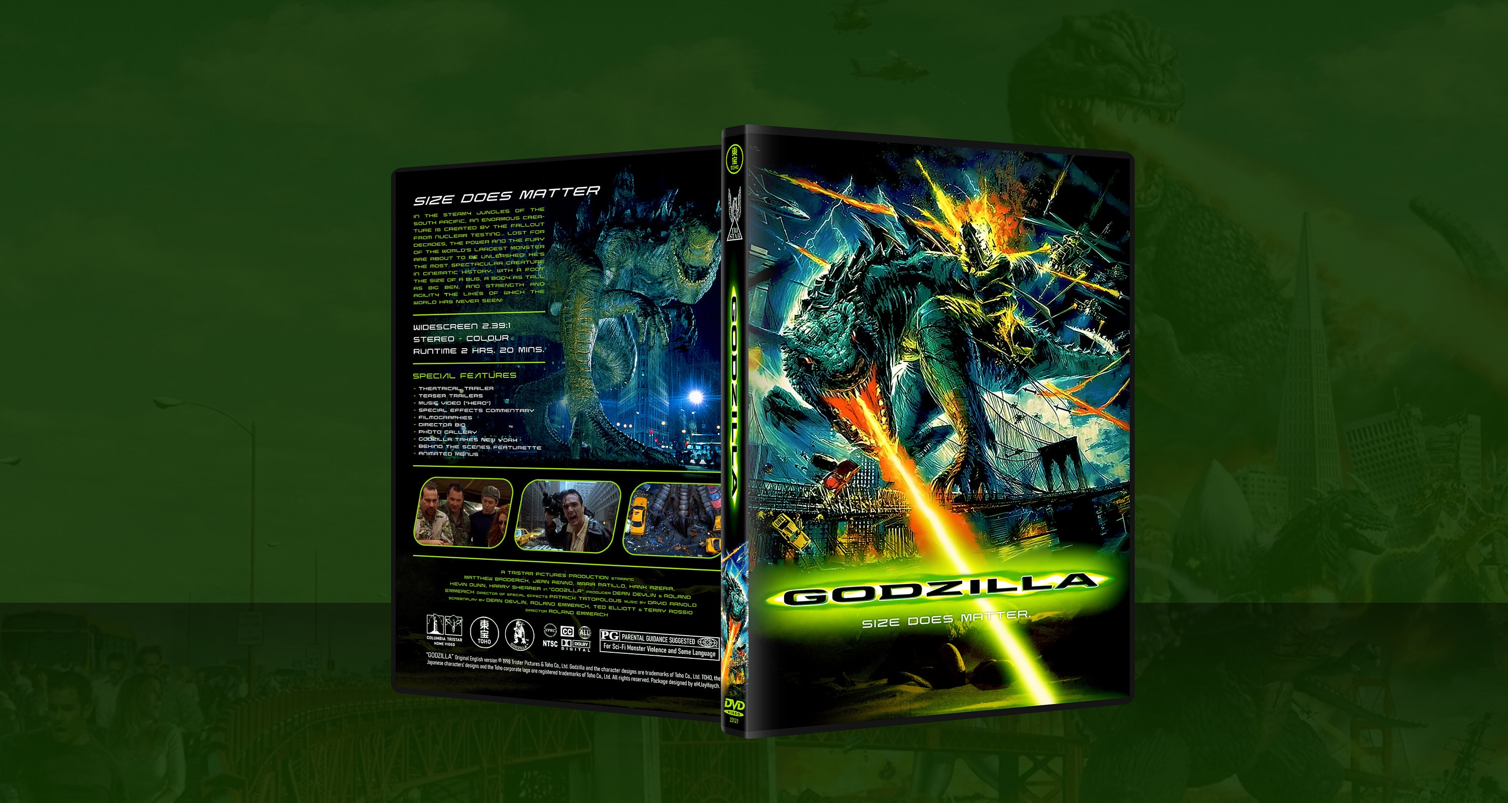 Custom Godzilla 1998 DVD Case no Discs Included PRINTED W. CASE - Etsy