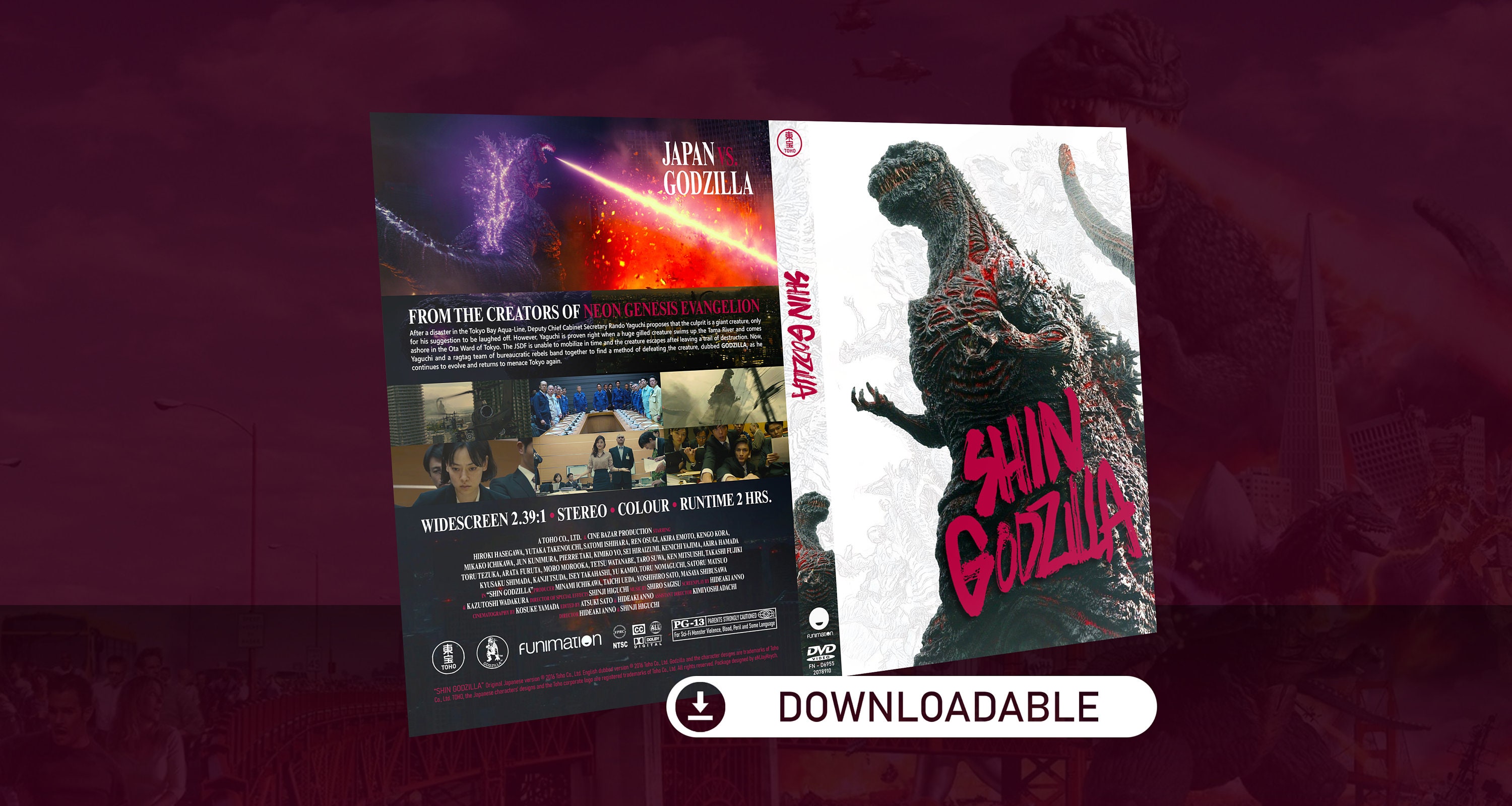 Custom Shin Godzilla DVD Insert DOWNLOAD - Etsy