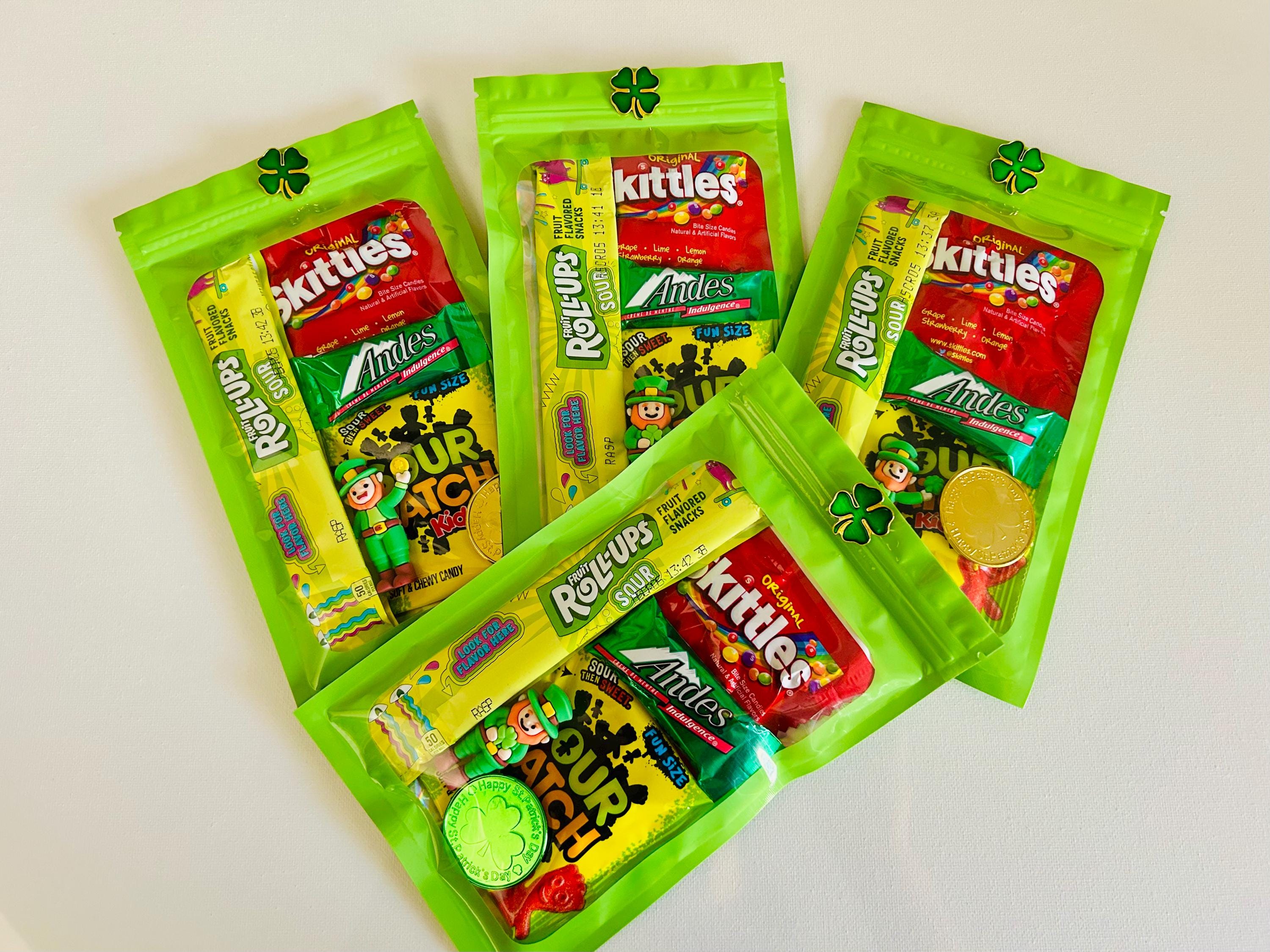 St. Patrick’s Day Pre-filled Treat Bags – Green Shamrock Party Favors ...