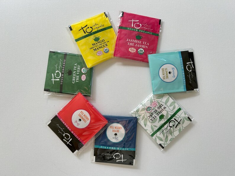 Green Tea Gift, 14 Individually Wrapped Tea Bags, Tea Sampler, Assorted ...