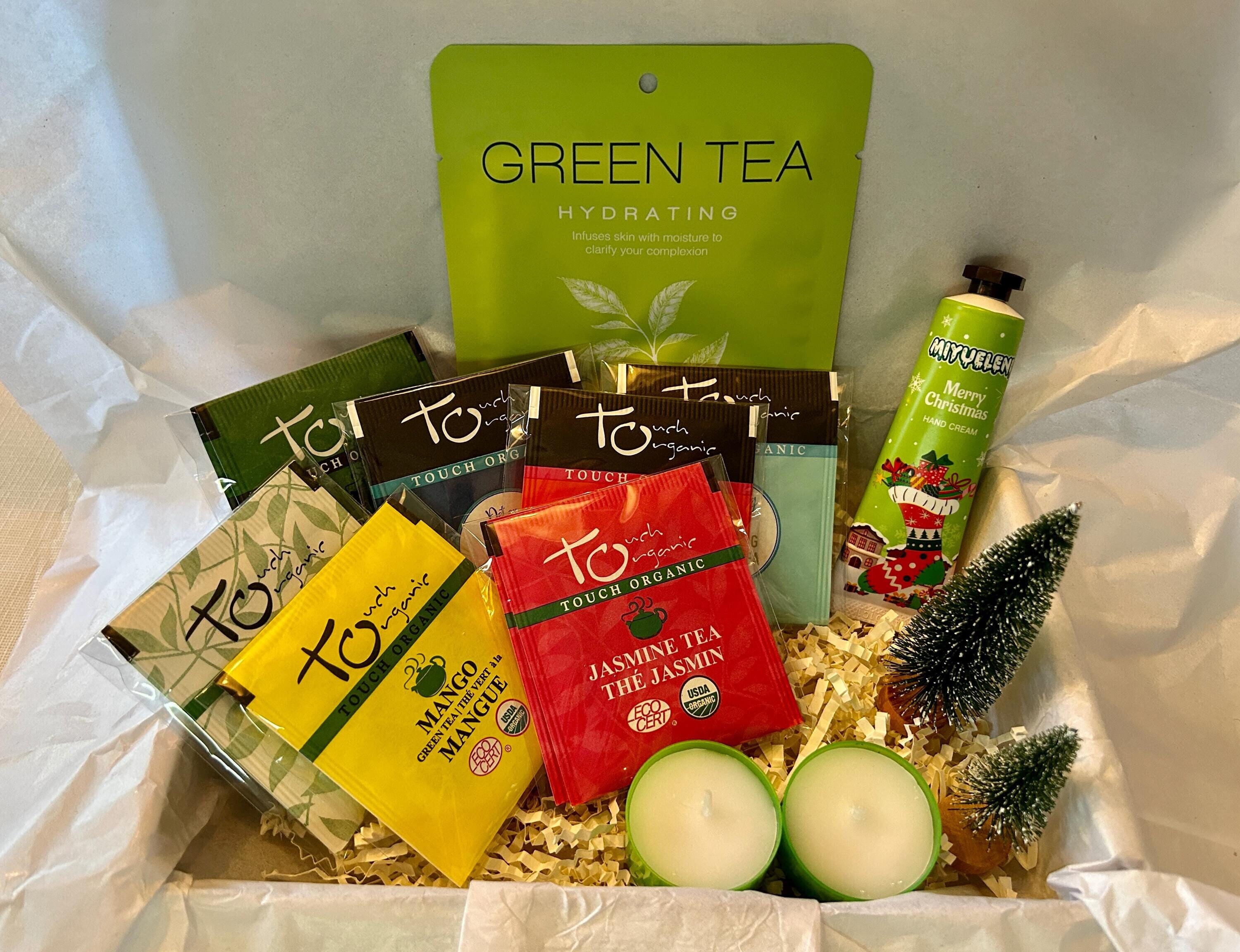 Green Tea Gift, 14 Individually Wrapped Tea Bags, Tea Sampler, Assorted ...