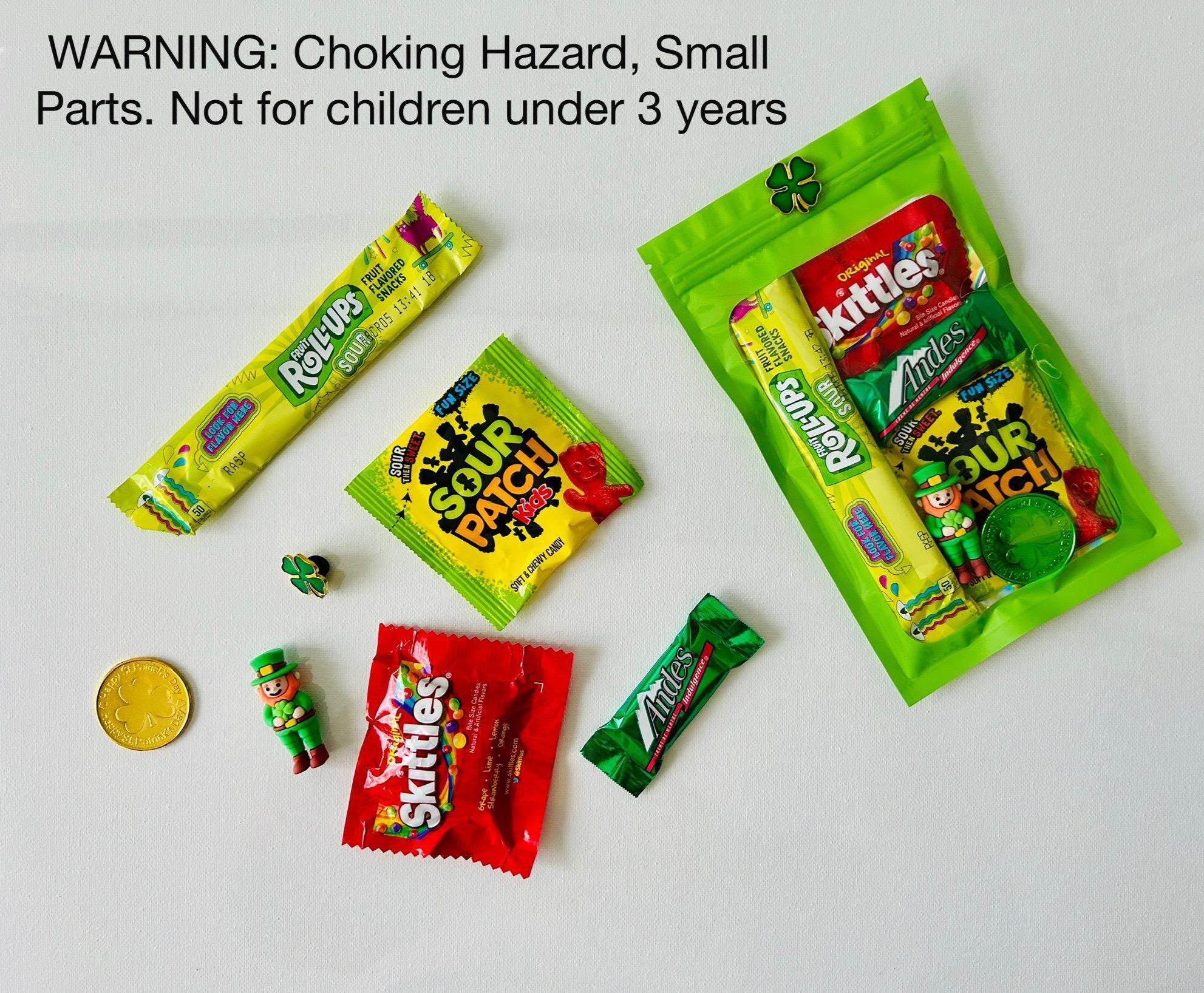 St. Patrick’s Day Pre-filled Treat Bags – Green Shamrock Party Favors ...